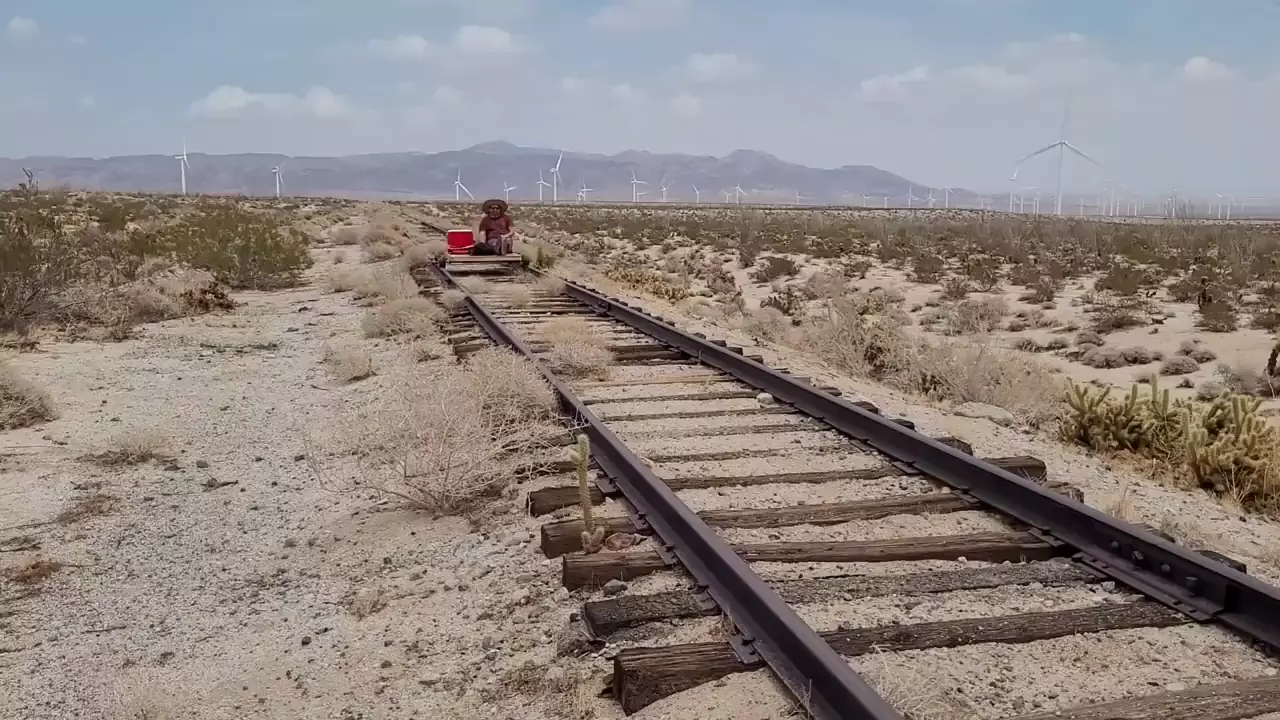 Riding abandoned railroad tracks in Southern California | SpeakBits